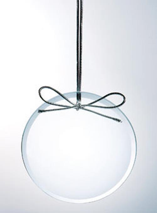 Round Starfire Glass Ornament