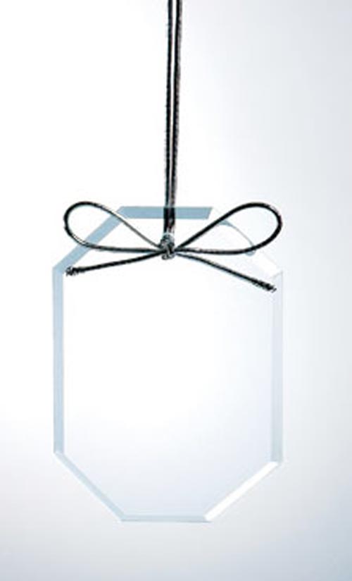 Special Starfire Clear Glass Ornament